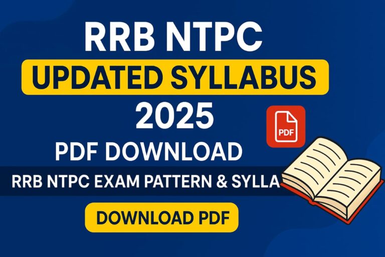 RRB NTPC Exam Syllabus 2025